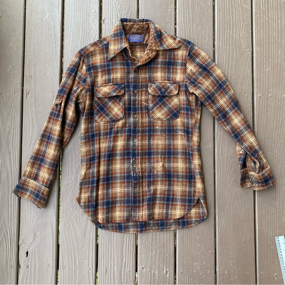 Pendleton | Shirts | Vintage Mens Pendleton 0 Wool Plaid Flannel Shirt Mens Med Usa | Poshmark